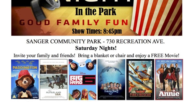 City of Sanger Free Movie Night - McFarland USA - The Sanger Scene