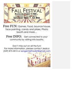 Sanger First United Methodist Church Fall Festival - The Sanger Scene