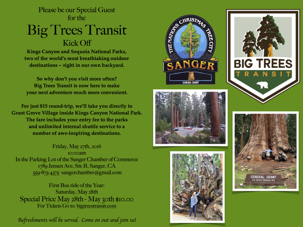 Big Trees Transit Kick Off - The Sanger Scene