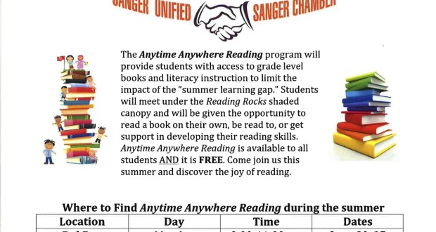 Anytime Anywhere Reading - Lincoln Park - The Sanger Scene