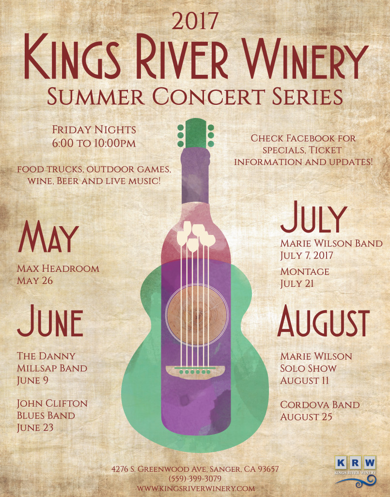 Kings River Winery 2017 Summer Concert Series - The Danny Millsap Band ...