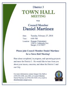 District 3 Town Hall Meeting with Council Member Daniel Martinez - The ...