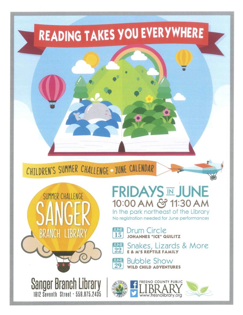 Sanger Library Children's Summer Challenge - E&M's Reptile Family - The ...