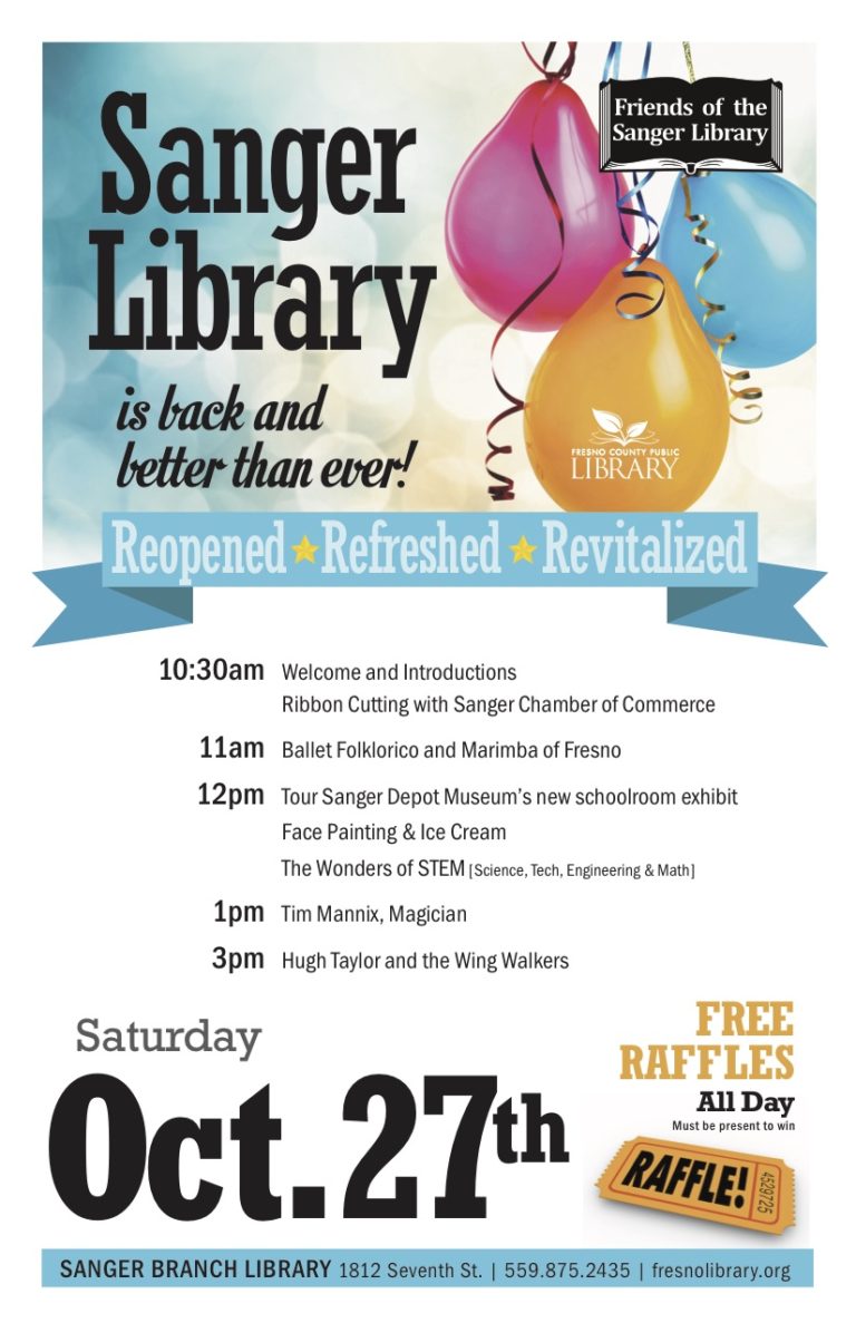 Sanger Library Grand Reopening - The Sanger Scene