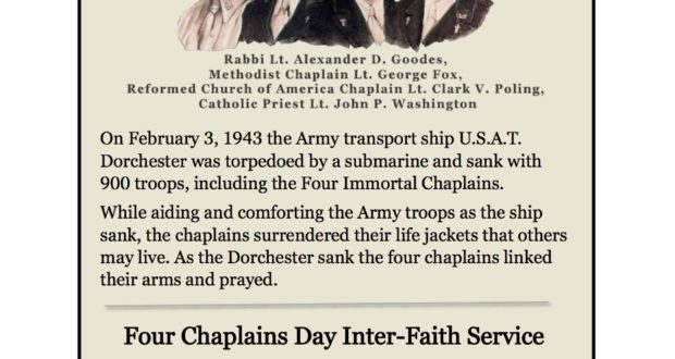 Four Chaplains Day Inter-Faith Service - The Sanger Scene