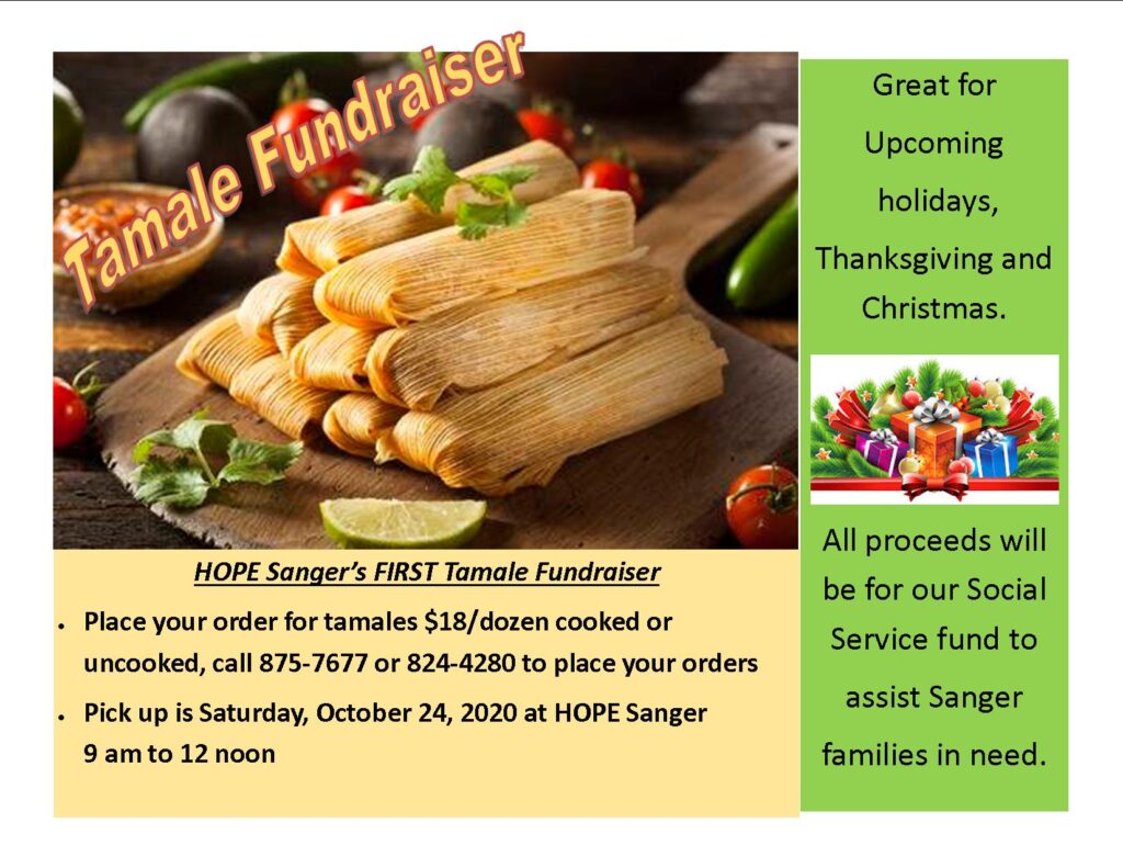 HOPE Sanger Tamale Fundraiser - The Sanger Scene
