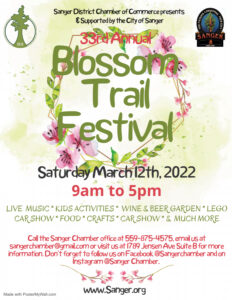 Sanger District Chamber of Commerce 33rd Annual Blossom Trail Festival ...