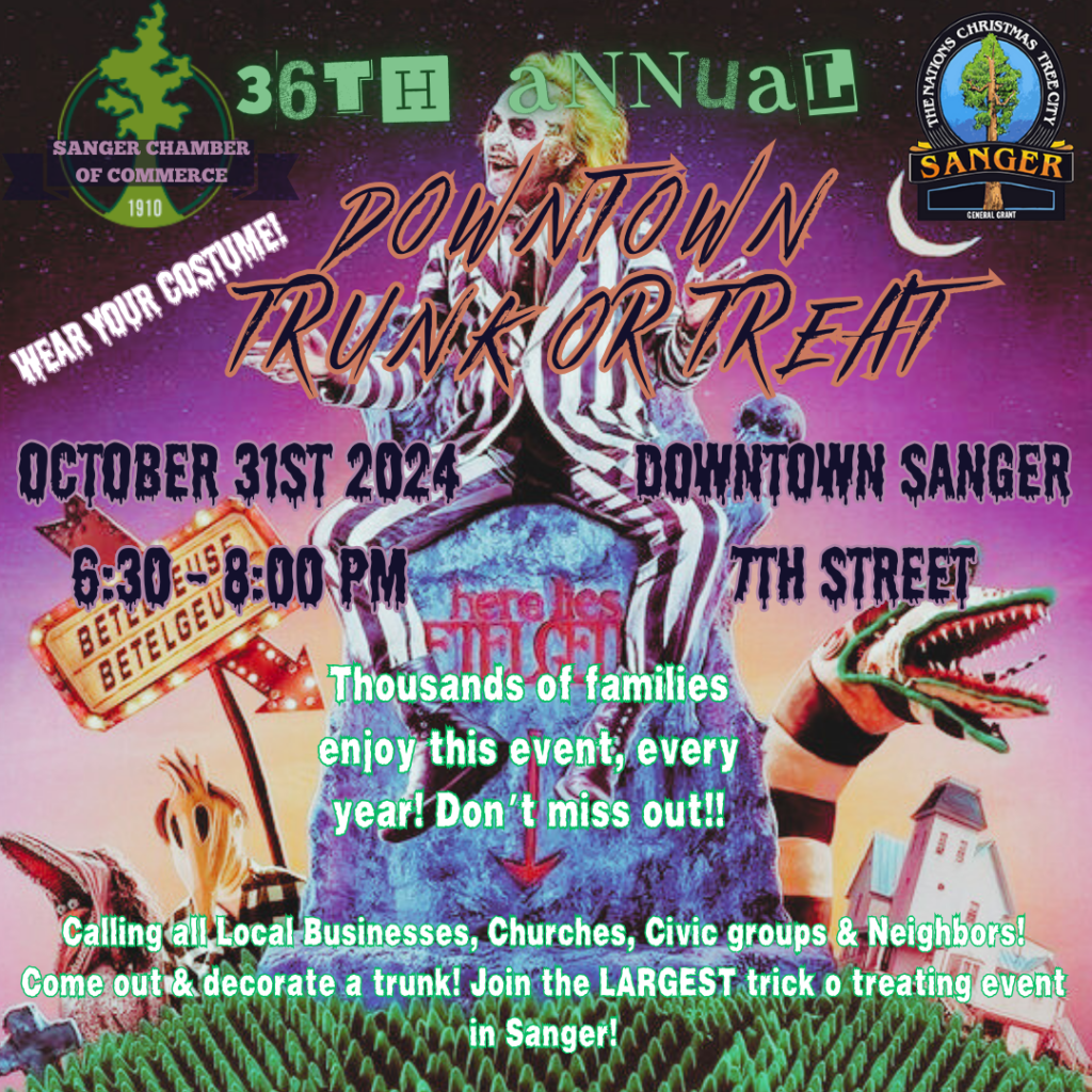 36th Annual Sanger Chamber Downtown Trunk or Treat - The Sanger Scene